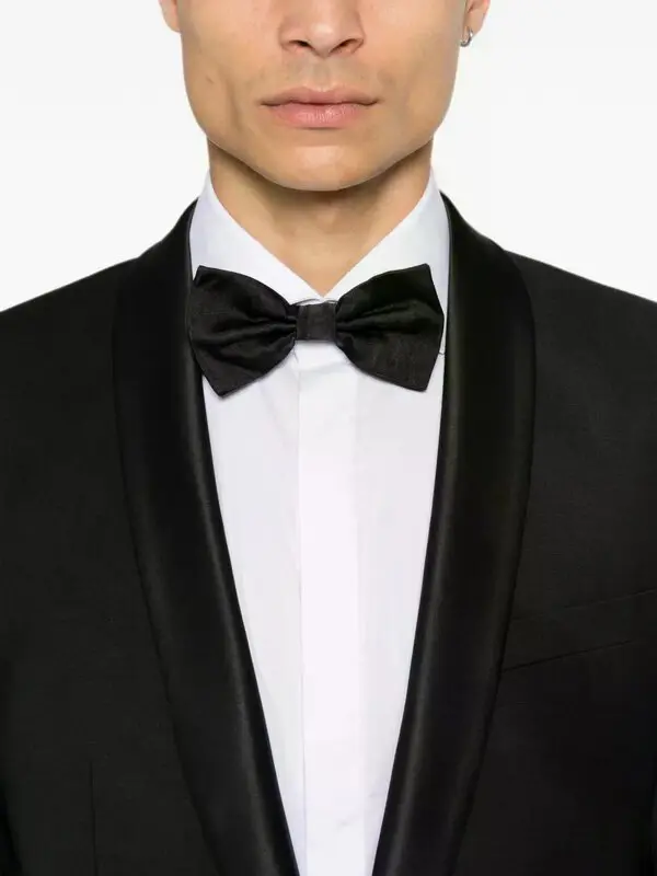 Karl Lagerfeld Satin-trim Buttoned Blazer