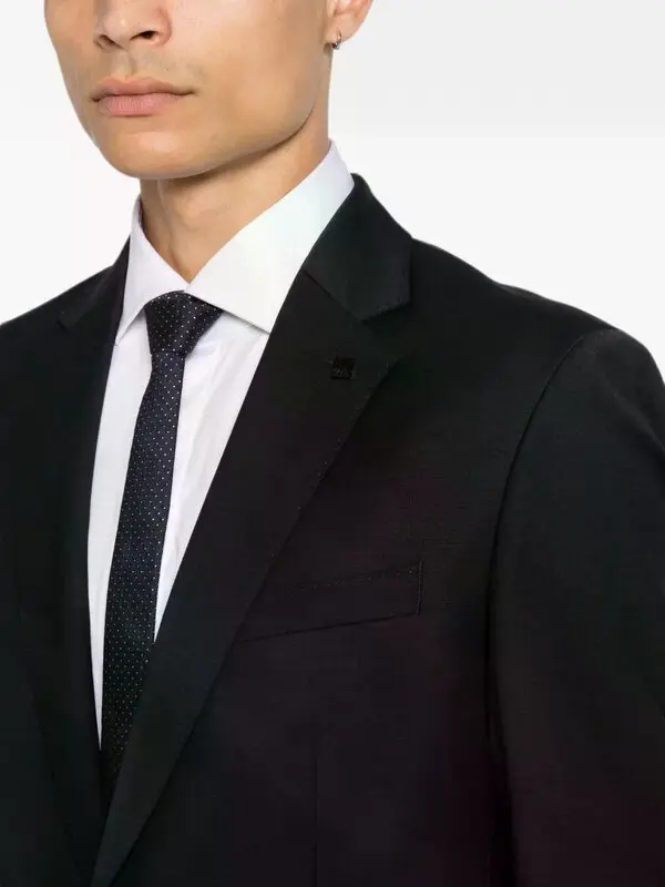 Karl Lagerfeld Single-breasted Buttoned Blazer - Blue