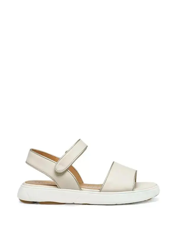 Geox Nebula 2.0 C S Touch-strap Leather Sandals - Neutrals