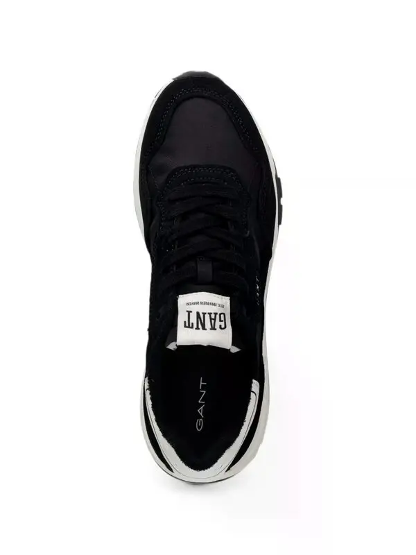 Gant Youtron Logo-patch Lace-up Sneakers - Black