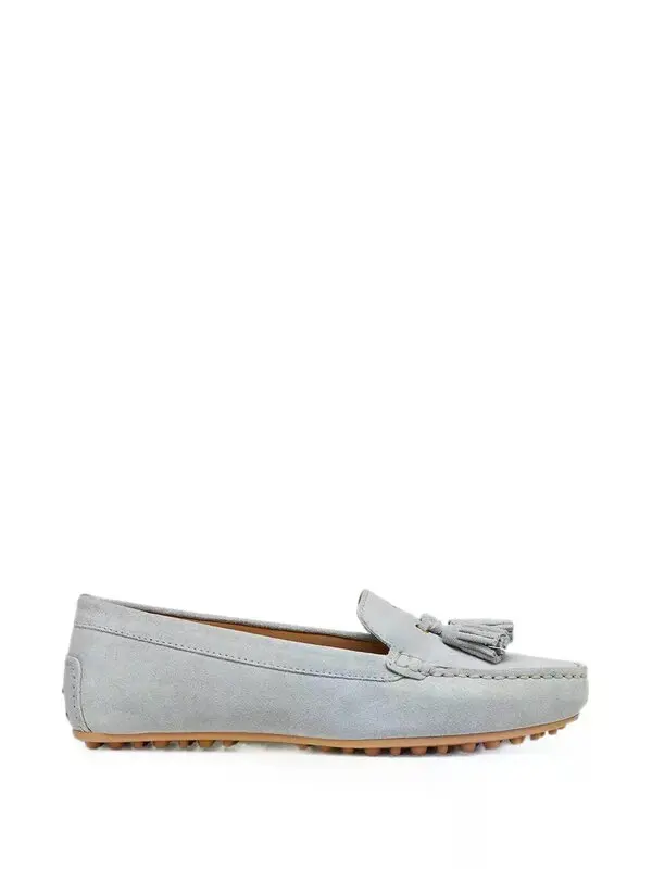 Geox Kalistena Tassel-detail Suede Loafers - Grey
