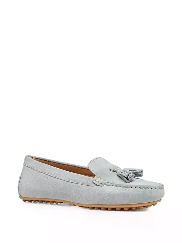 Geox Kalistena Tassel Detail Suede Loafers - Grey