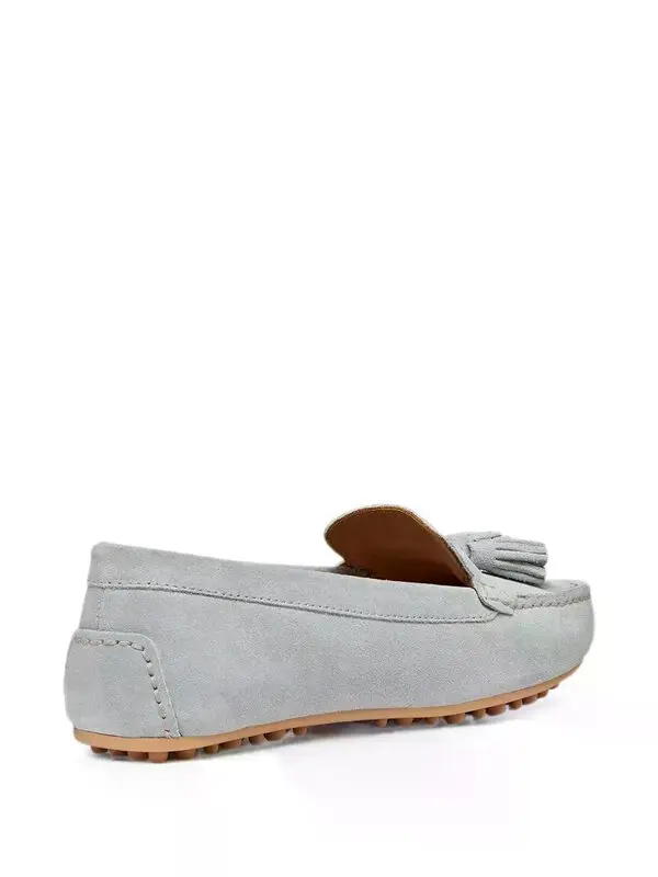 Geox Kalistena Tassel Detail Suede Loafers - Grey