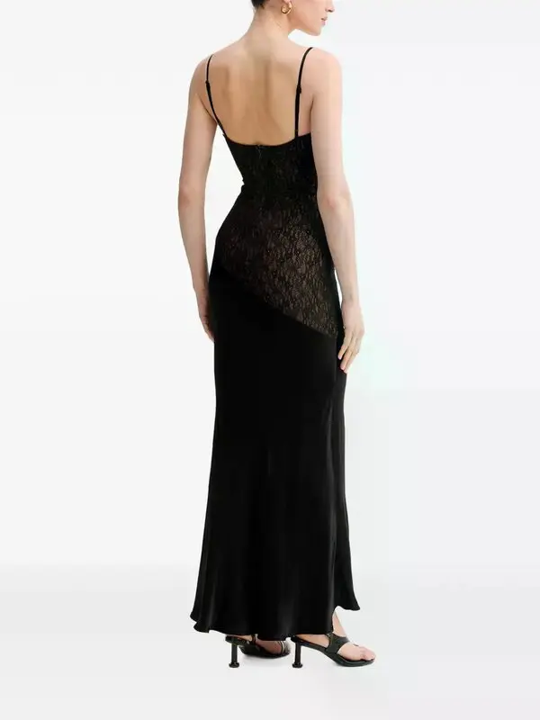 Bardot Aralia Lace-panelled Spaghetti-strap Maxi Dress