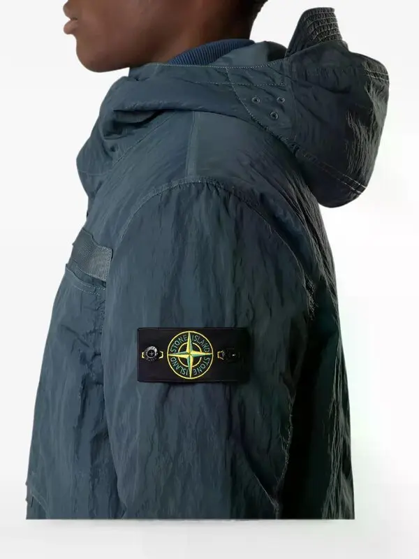Stone Island State Logo-patch Hooded Jacket