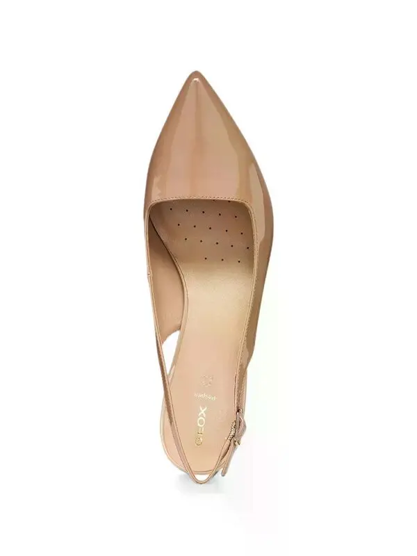Geox Kleopy Patent-finish Slingback-strap Heeled Pumps