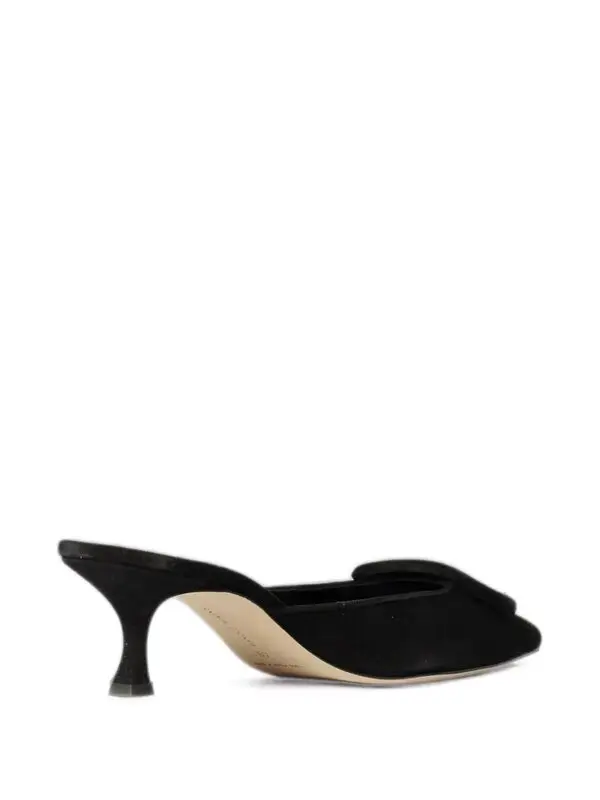 Manolo Blahnik Maysale Buckled Pumps - Black