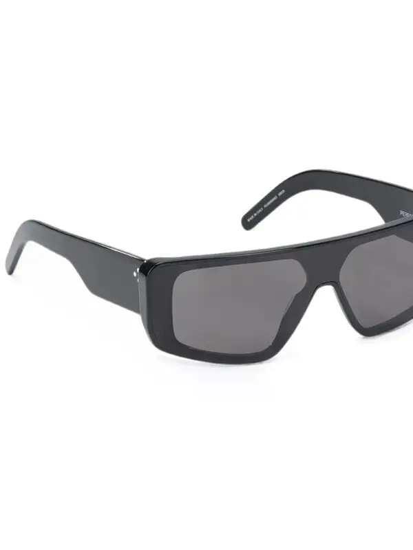 Rick Owens Geometric-frame Sunglasses - Black