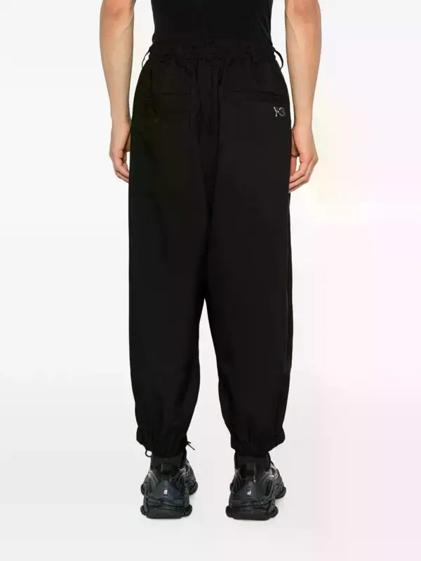 Y3 Drawstring Elasticated-cuffs Trousers