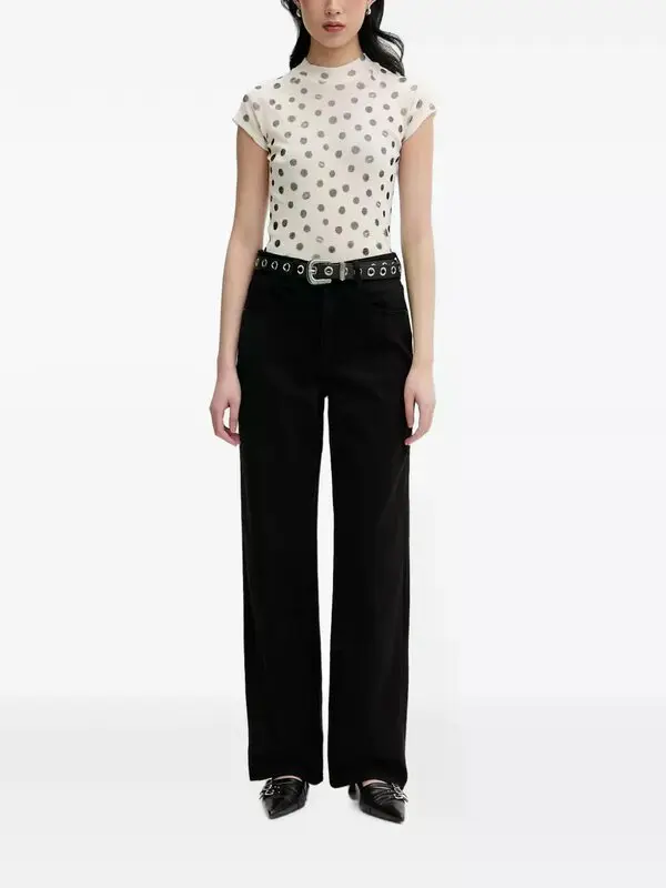 Miss Sixty Logo-patch Mid-rise Straight-leg Jeans