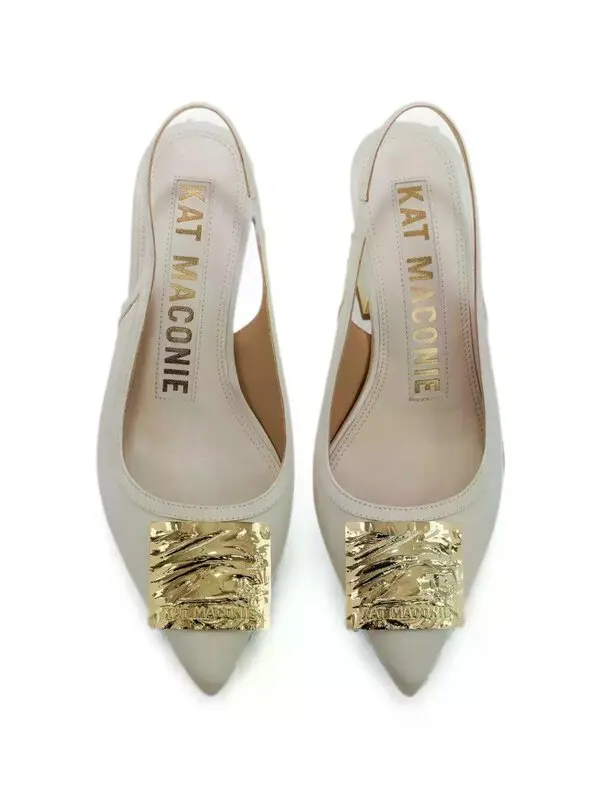 KAT MACONIE Katia Logo-plaque Slingback Pumps