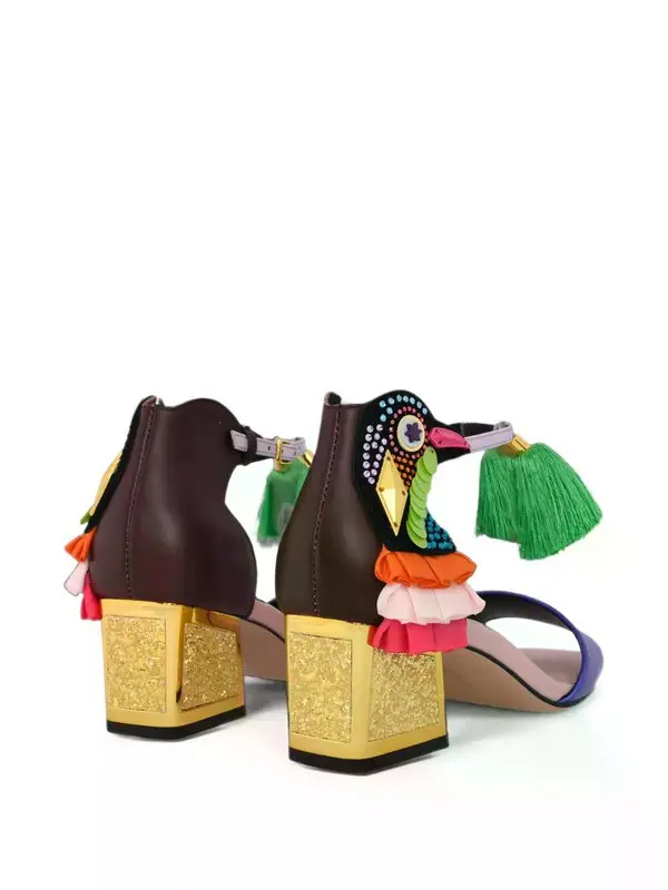 KAT MACONIE Kay Embellished Tassel Sandals - Yellow