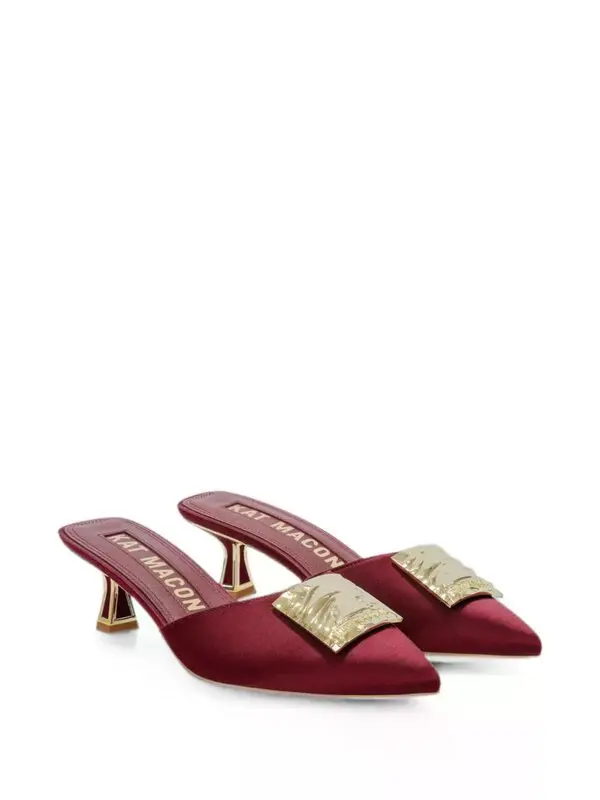 KAT MACONIE Logo-plaque Pointed-toe Mules