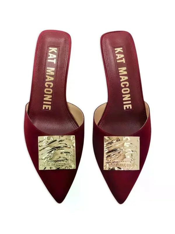KAT MACONIE Logo-plaque Pointed-toe Mules