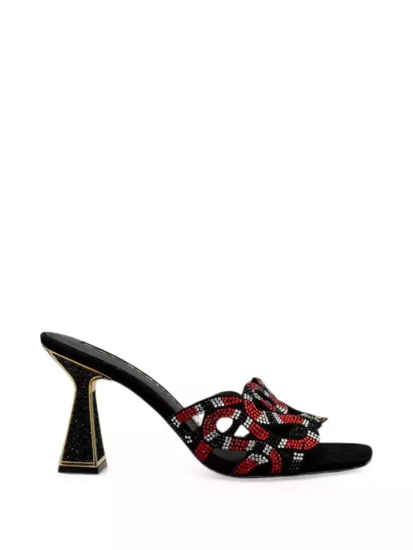 KAT MACONIE Vivian Crystal-embellishment Sandals - Black
