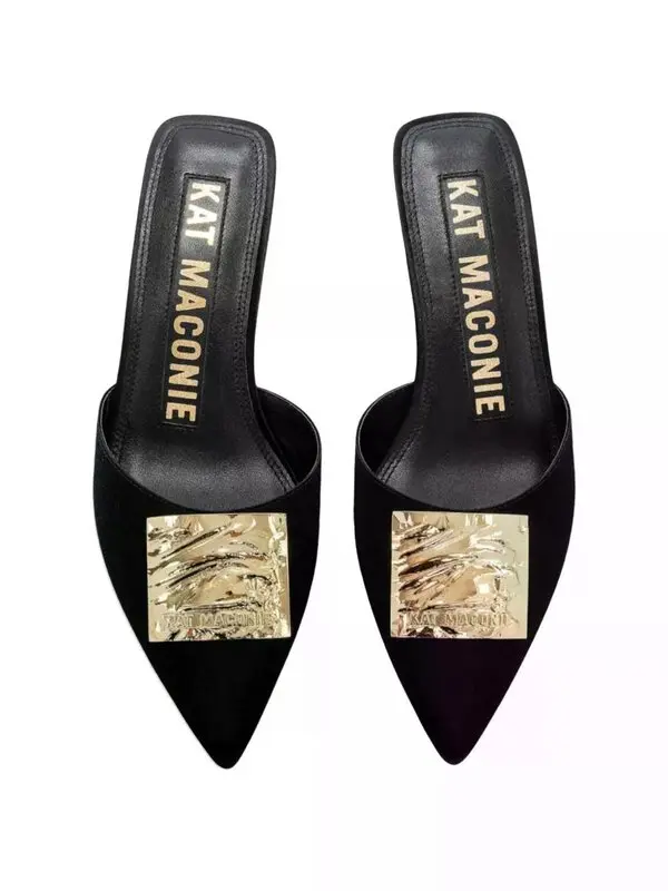 KAT MACONIE Rosemin Logo-plaque Pointed-toe Mules