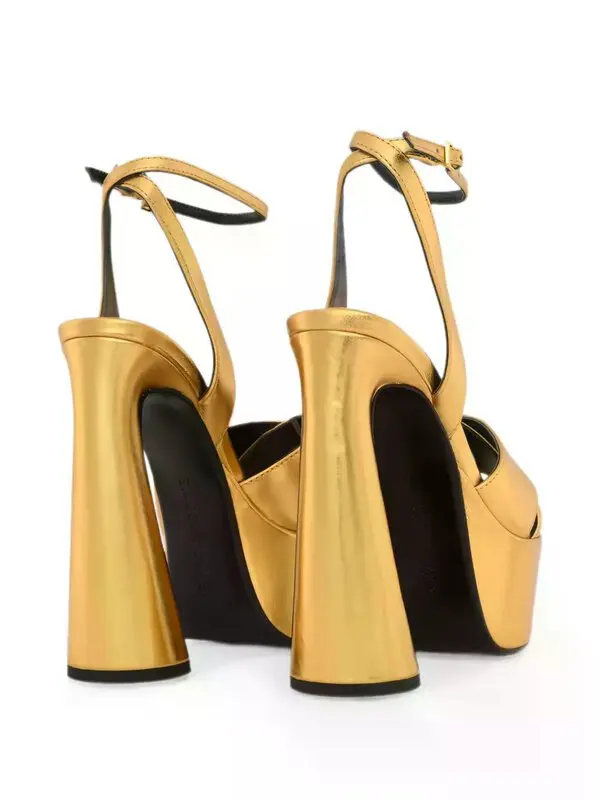 KAT MACONIE Metallic-effect Platform Sandals
