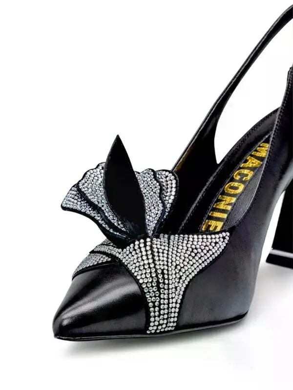 KAT MACONIE Crystal-embellished Slingback Pumps