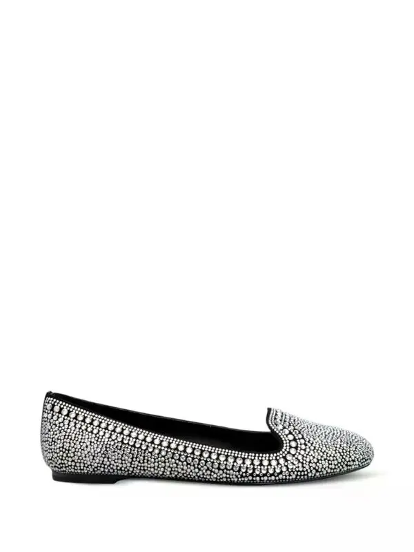 KAT MACONIE Ilke Crystal-embellishment Ballet Flats - Silver