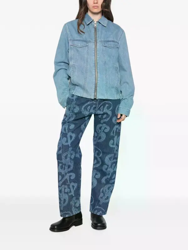 Études Studio X Andy Warhol Dollar-sign Print Jeans