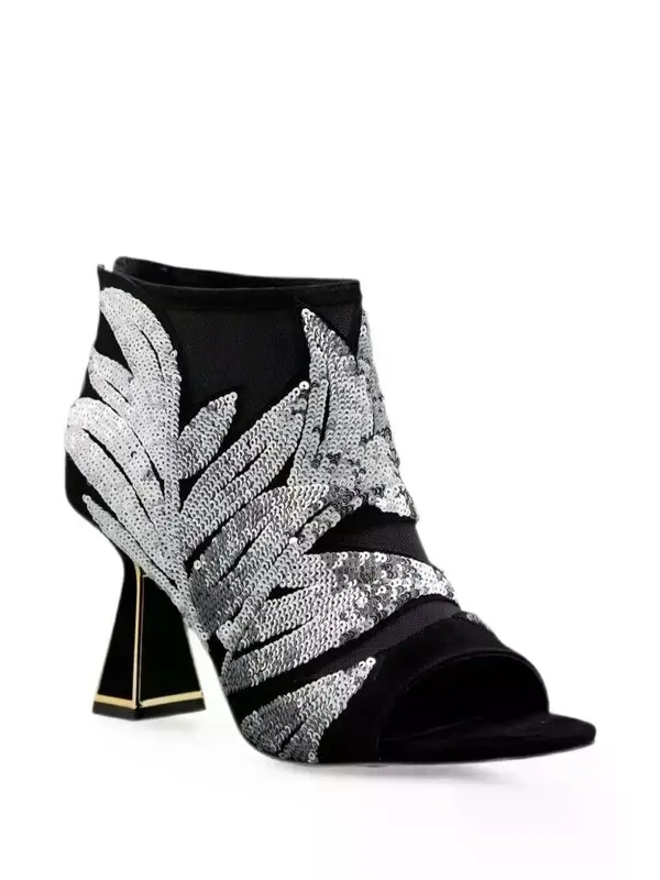 KAT MACONIE Sequin-embellished Peep-toe Sandals