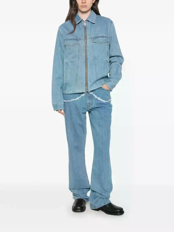 Études Studio Zip-up Slim-fit Denim Jacket