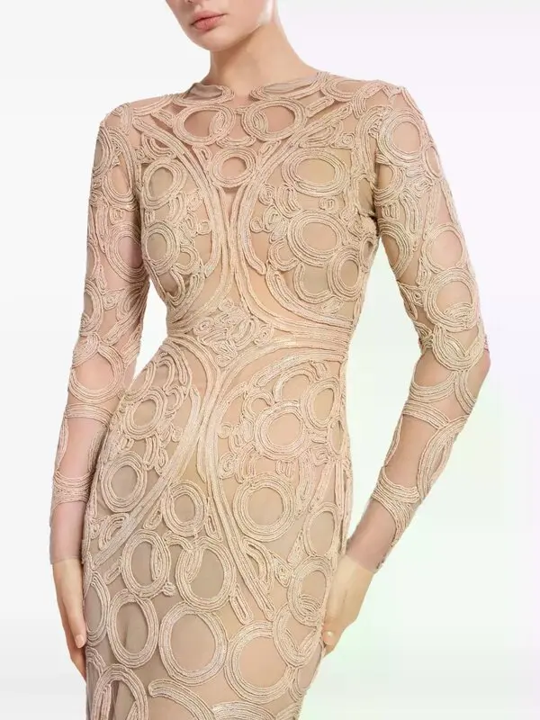 Elie Saab Sequin-embroidered Maxi Dress