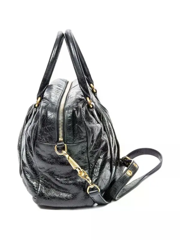 Miu Miu Mini Pleated Boston Zip Tote Bag