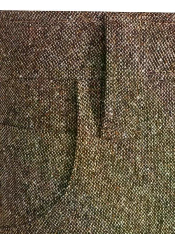 Brunello Cucinelli Tweed Turn-up Trousers