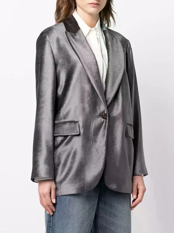Brunello Cucinelli Chain-trim Single-breasted Blazer