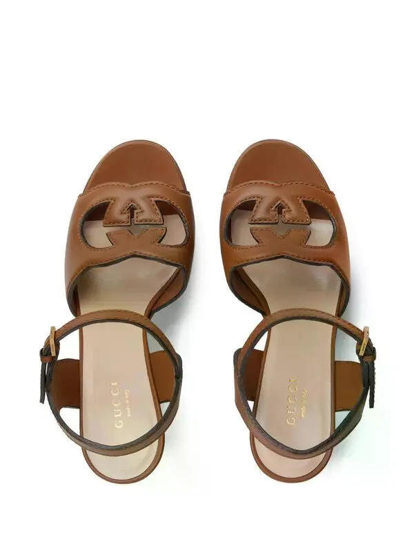 Gucci Interlocking G 110mm High Sandals
