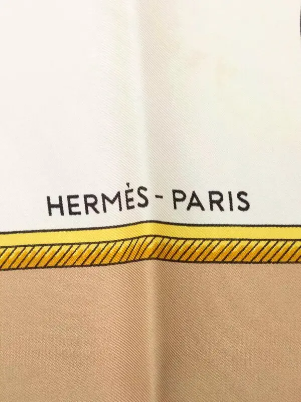 Hermès 1990-2015 Les Voitures A Transformation Silk Scarf 90 Scarves