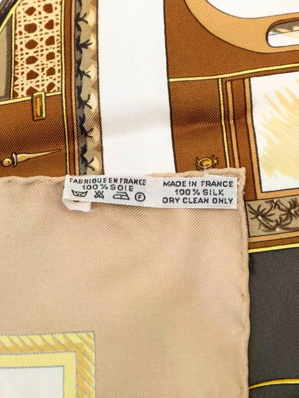 Hermès 1990-2015 Les Voitures A Transformation Silk Scarf 90 Scarves