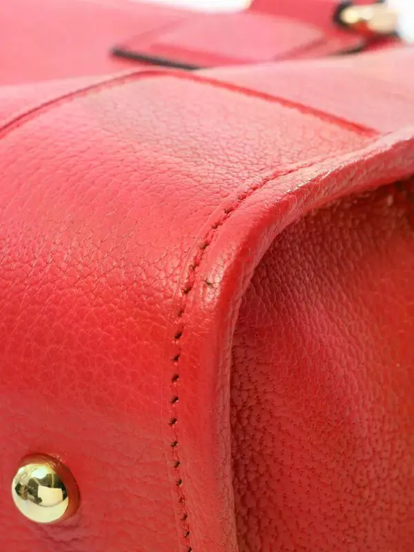 Loewe 2000-2026 Leather Amazona 28 Handbag - Red