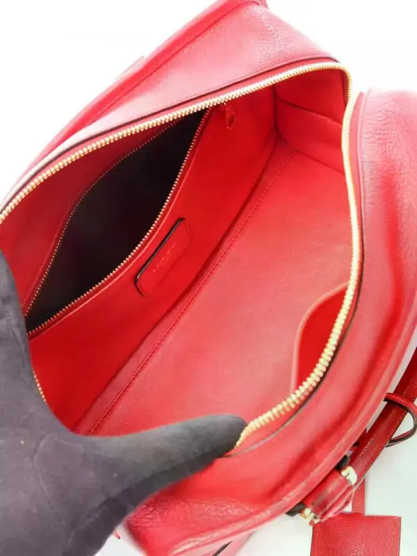 Loewe 2000-2026 Leather Amazona 28 Handbag - Red