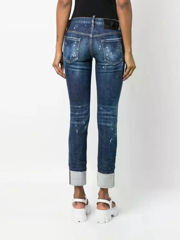 Dsquared2 Splatter-detail Skinny Jeans