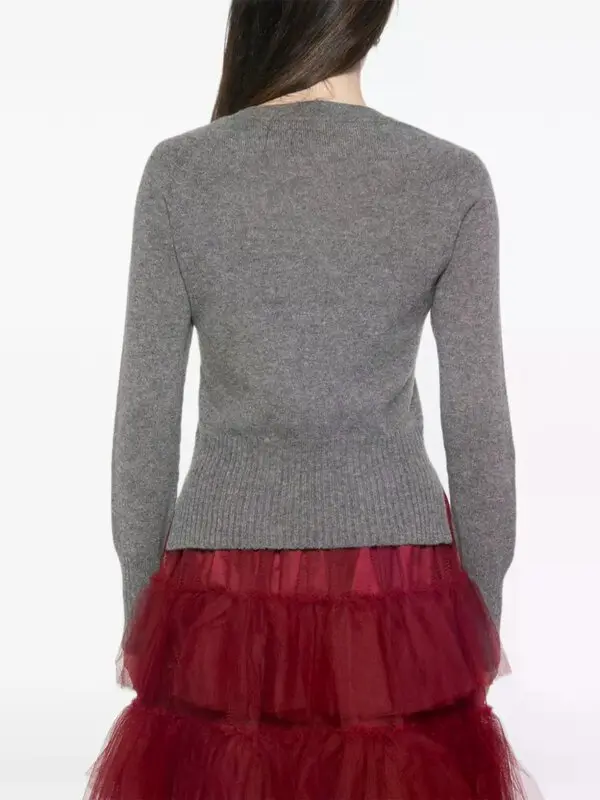 Simone Rocha Crystal-embellished Cashmere Cardigan