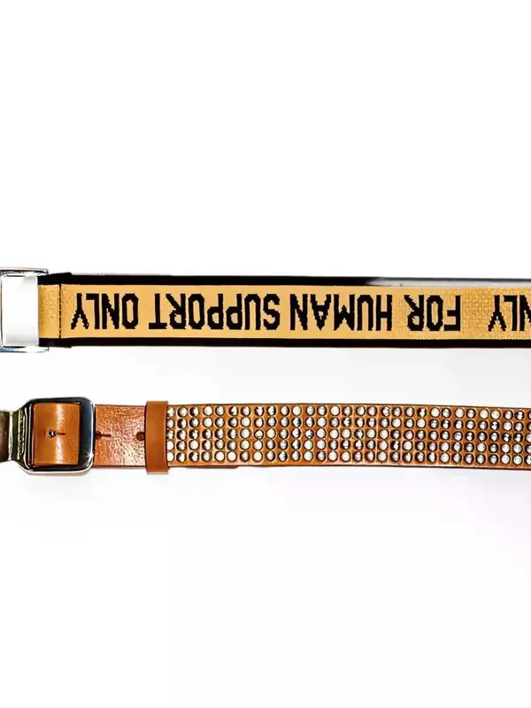HTC LOS ANGELES Studded Panelled Belt
