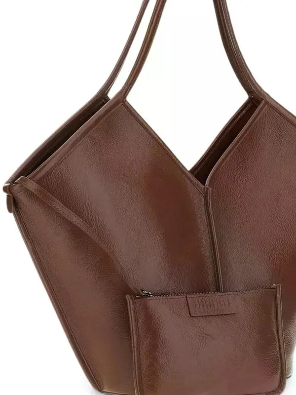 Hereu Calella Leather Shoulder Bag - Brown