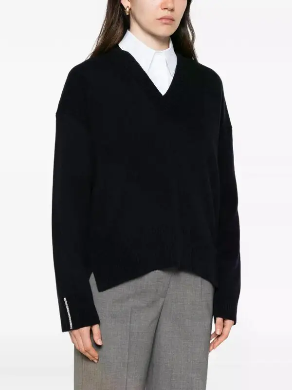Peserico V-neck Ribbed-trim Jumper