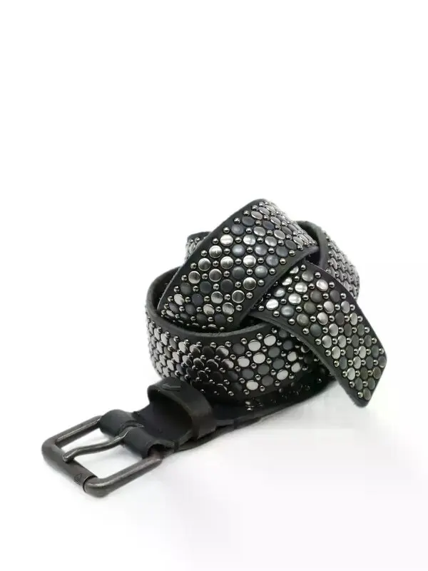 HTC LOS ANGELES Nest Studded Leather Belt