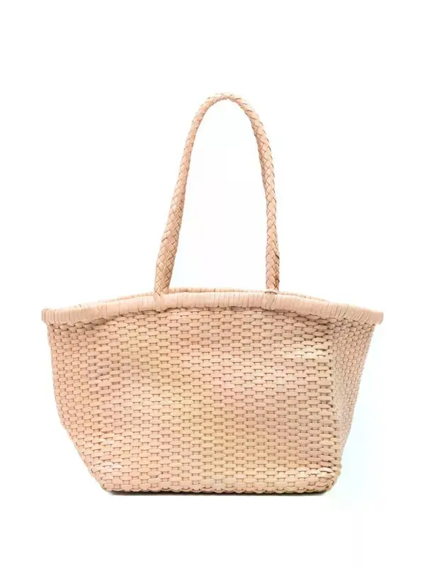 Dragon Small Leather Tote Bag - Neutrals