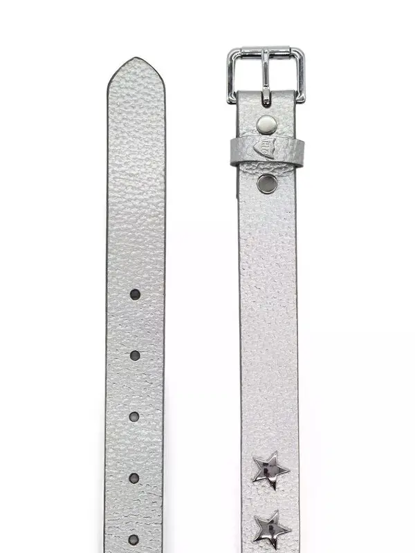 HTC LOS ANGELES Star-studded Belt - Silver