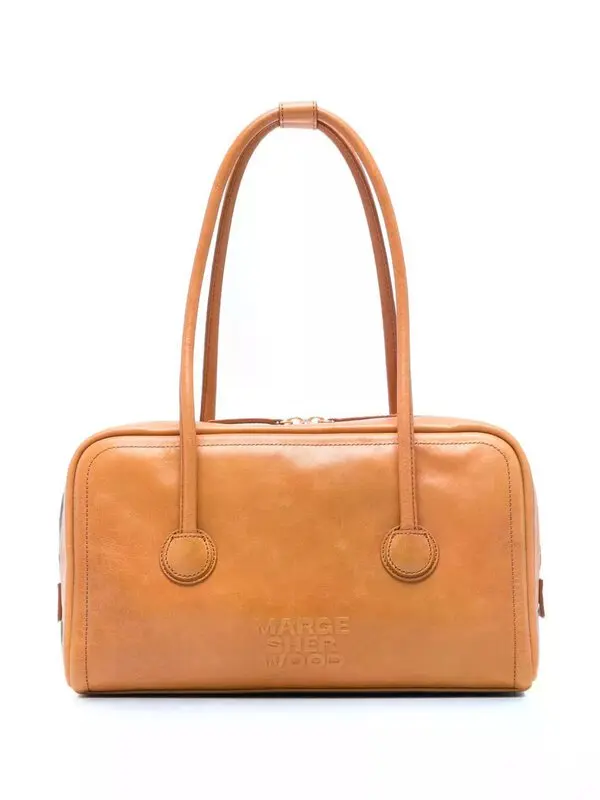 MARGESHERWOOD Logo-debossed Leather Tote Bag
