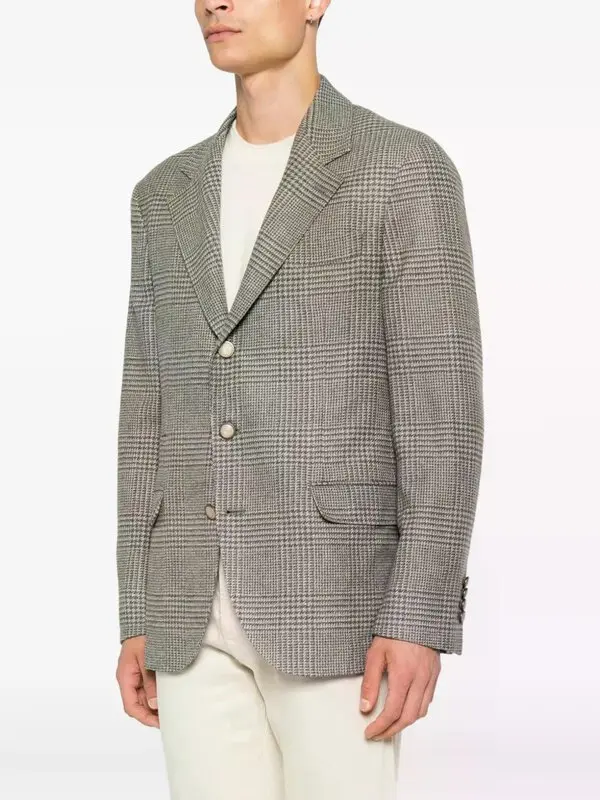 Brunello Cucinelli Prince Of Wales Check-pattern Blazer