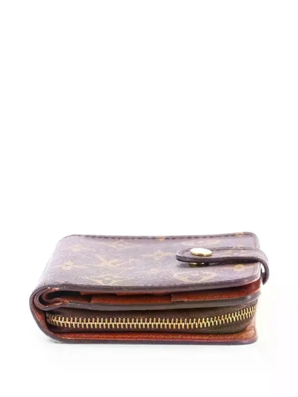 LOUIS VUITTON Compact Zippe Wallet Monogram Canvas Small Wallets