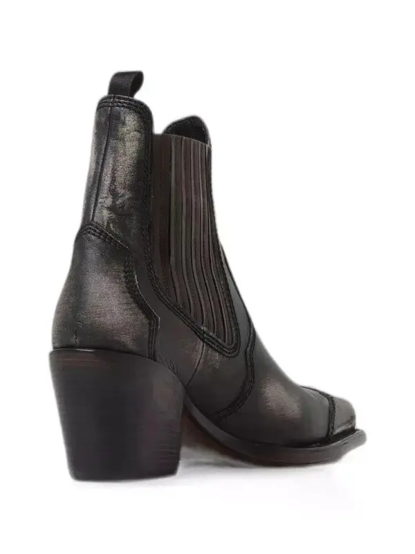 MAGLIANO X Dsquared2 Distressed Leather Ankle Boots