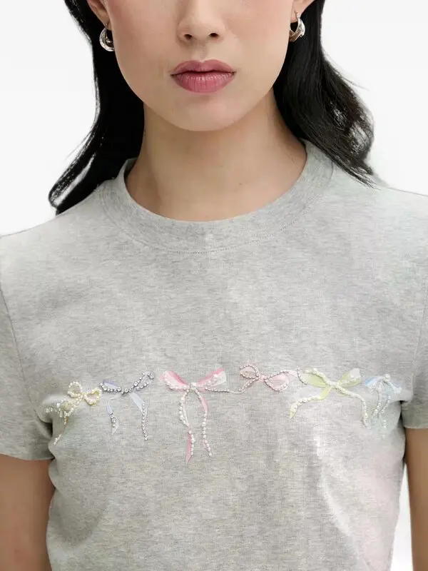 Miss Sixty Bow-embellished T-shirt