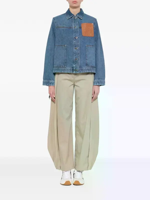 Loewe Anagram-patch Leather Jacket