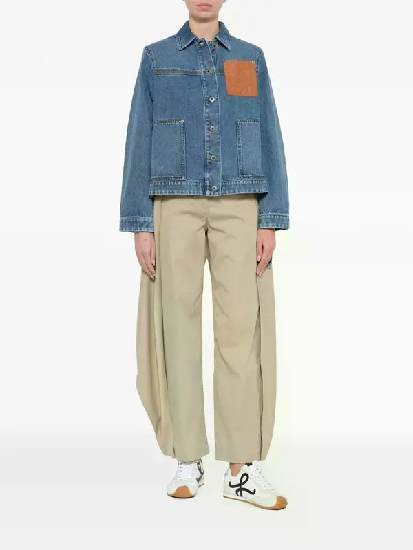 Loewe Anagram-patch Leather Jacket